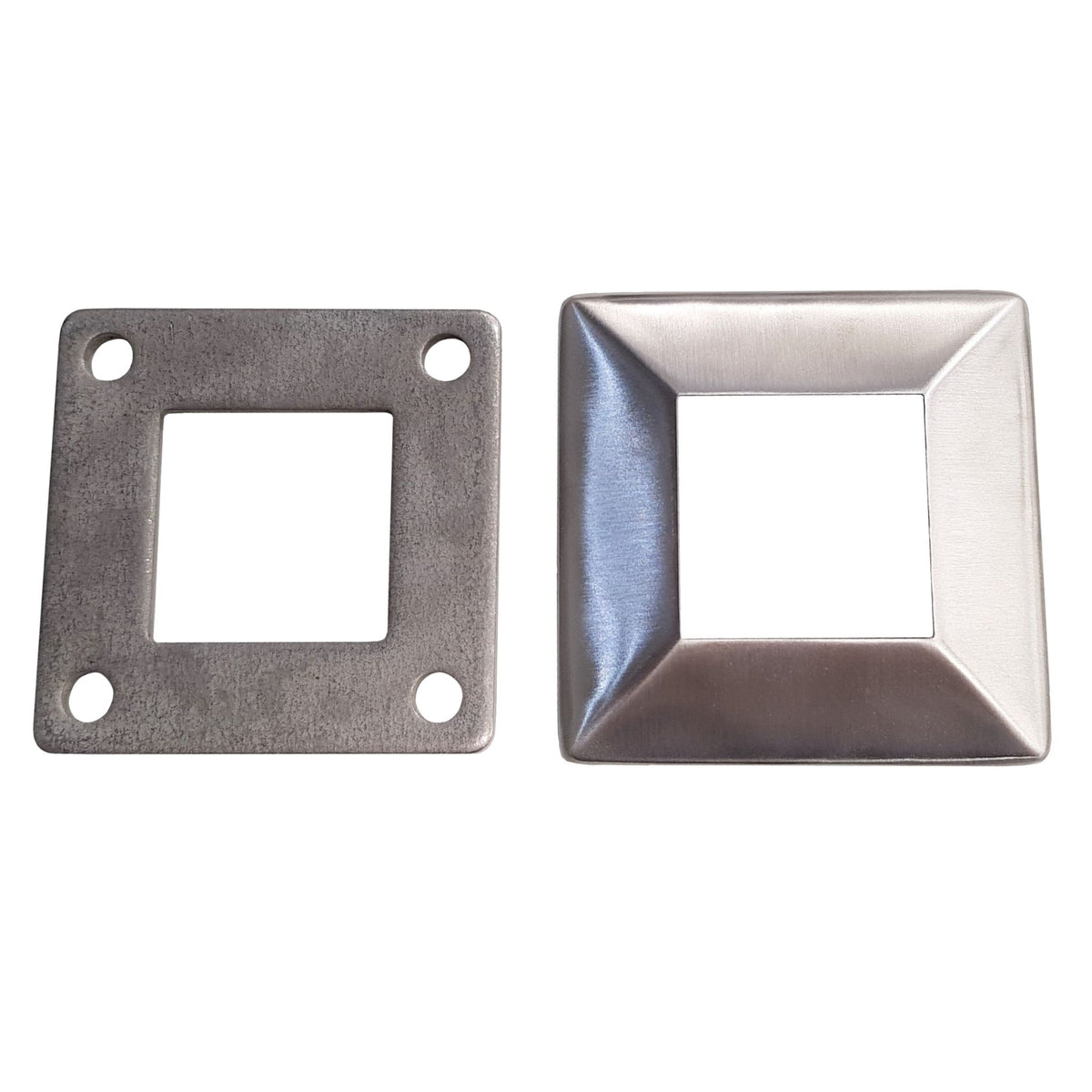 38mm Square Base Plate W/Cover | Stainless Steel Fittings – Stainless ...